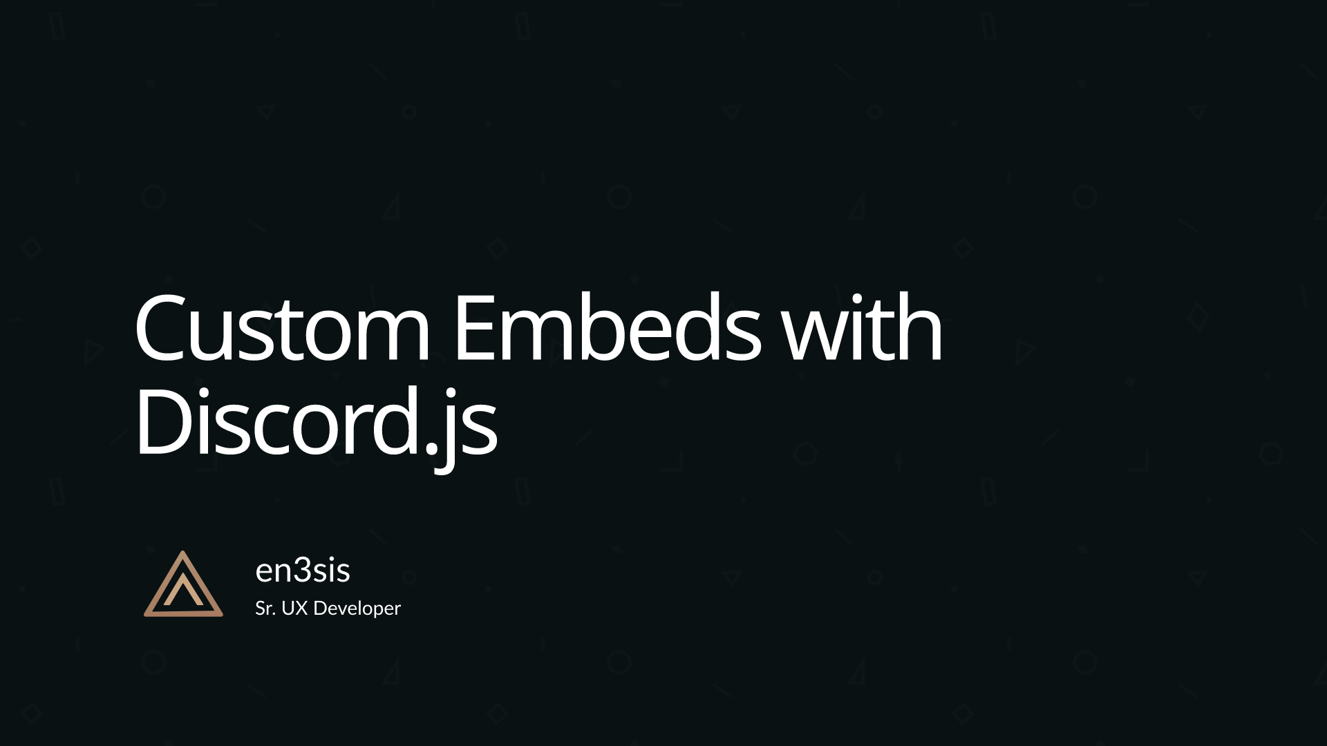 Custom Embeds with Discord.js | Sorin Curescu